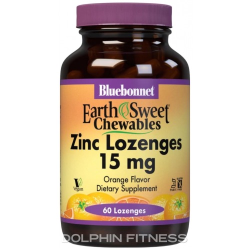 Bluebonnet EarthSweet Chewables Zinc 15mg 60 Lozenges