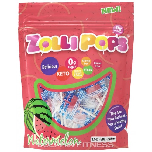 Zolly Candy Zollipops Sugar Free Watermelon Lollipops 88g