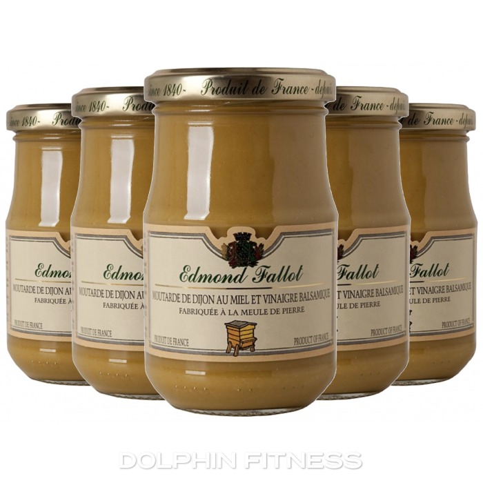 Edmond Fallot Dijon Mustard With Honey & Balsamic 12 x 210g