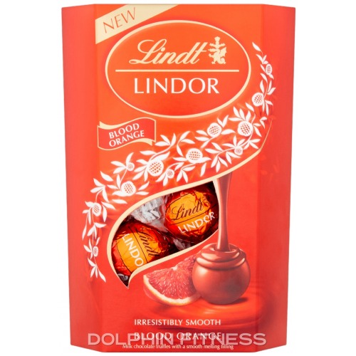 Lindt Lindor Blood Orange Chocolate Truffles 1 x 200g