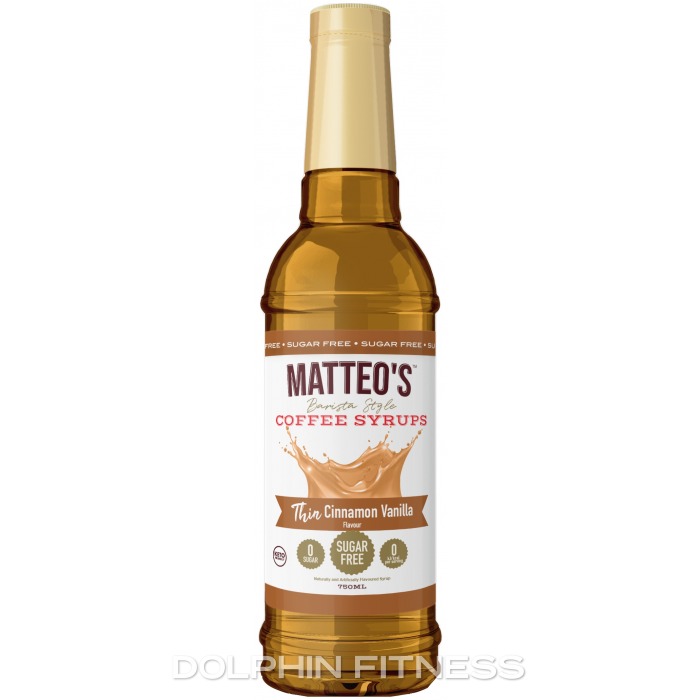 Matteo's Sugar Free Cinnamon Vanilla Coffee Syrup 1 x 750 ml