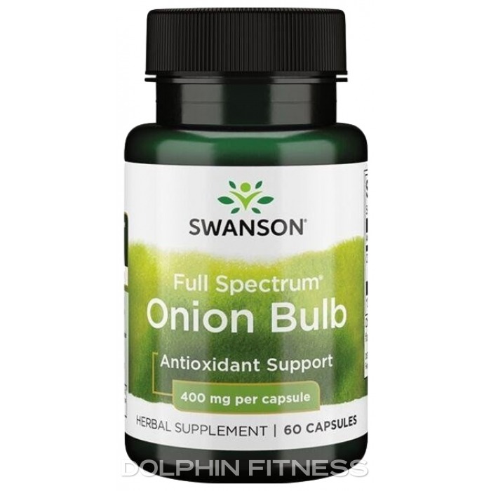 Swanson Full Spectrum Onion Bulb 400 mg 60 Capsules