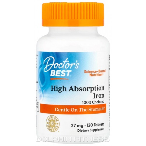 Doctor's Best High Absorption Iron 120 Tablets