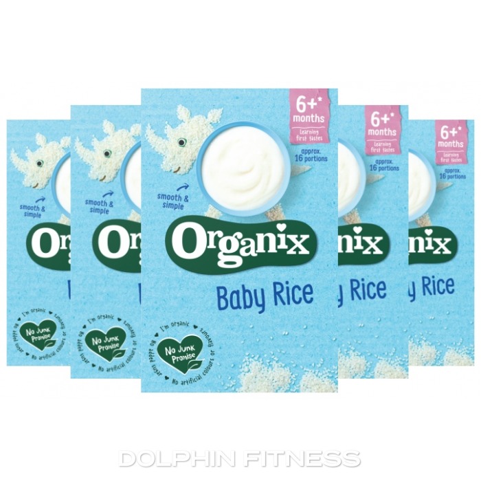 Organix Baby Rice Cereal 6m+ 5 x 100g