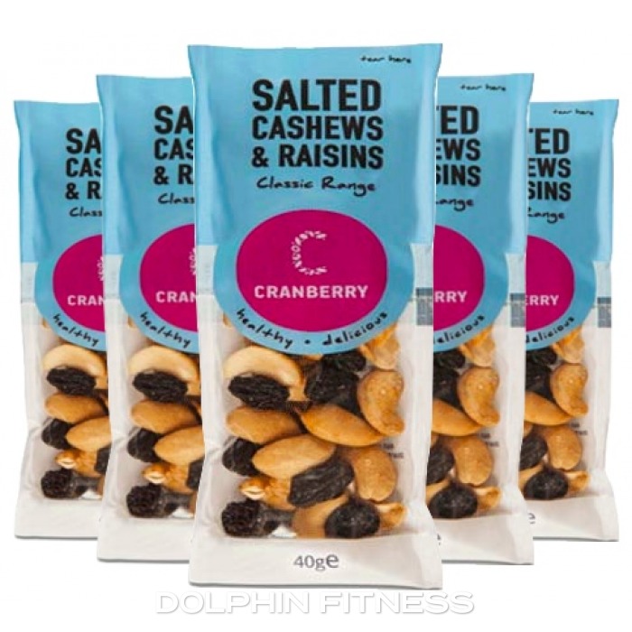 Cranberry Salted Cashews & Raisins Snack Shot 24 x 40g