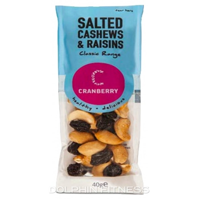 Cranberry Salted Cashews & Raisins Snack Shot 1 x 40g