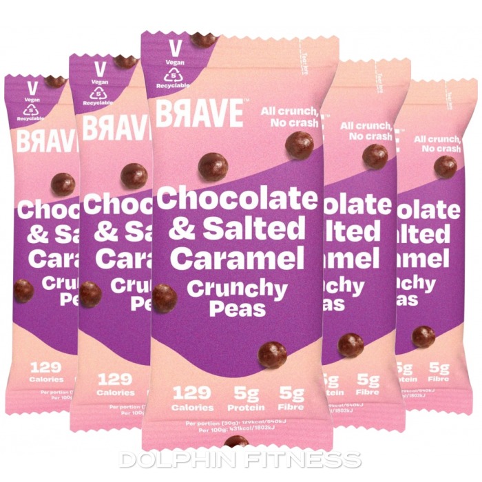 Brave Foods Chocolate & Salted Caramel Crunchy Peas 12 x 30g