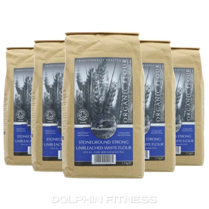 Bacheldre Watermill Stoneground Strong Unbleached White Flour 5 x 1.5 kg