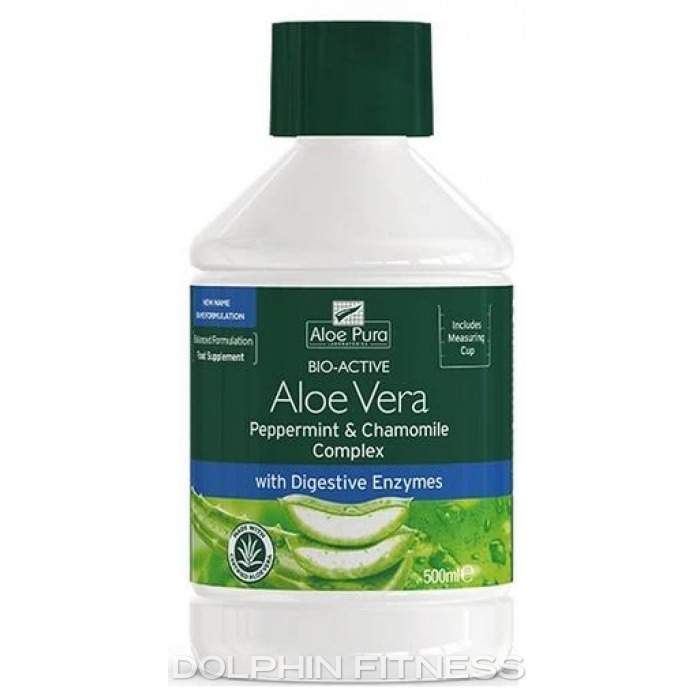 Aloe Vera Peppermint & Chamomile Complex with Digestive Enzymes 500 ml