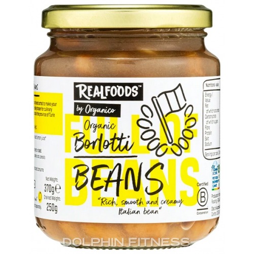Realfoods by Organico Borlotti Beans in Water 1 x 370g