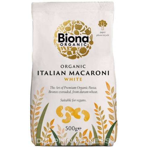 Biona Organic Italian White Macaroni Pasta 1 x 500g