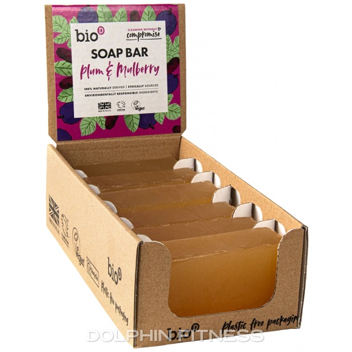 Bio-D Plum & Mulberry Soap Bar 6 x 90g