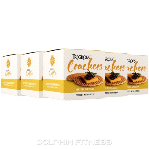 Tregroes Mature Cheddar Crackers 6 x 150g