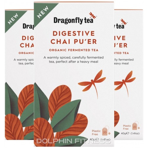 Dragonfly Tea Digestive Chai Pu'er 4 x 20 Teabags