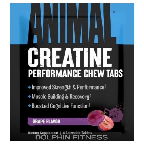 Animal Creatine Chews 4 Chewable Tablets Grape