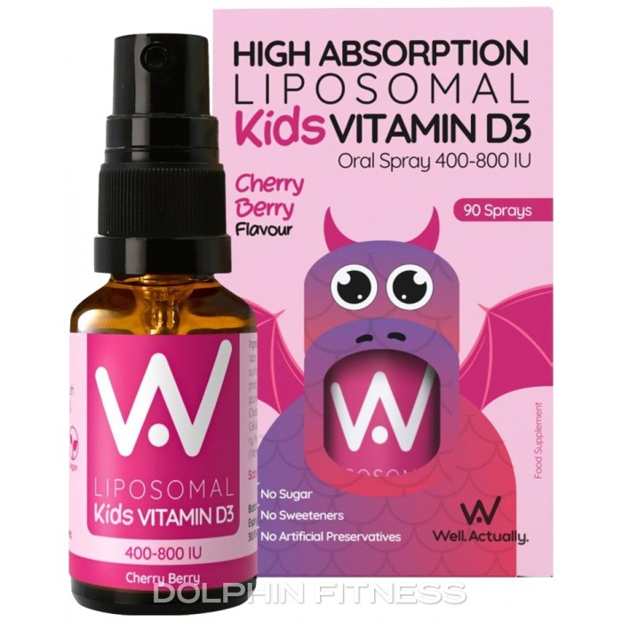 Well Actually Kids Liposomal Vitamin D3 Oral Spray 90 Sprays