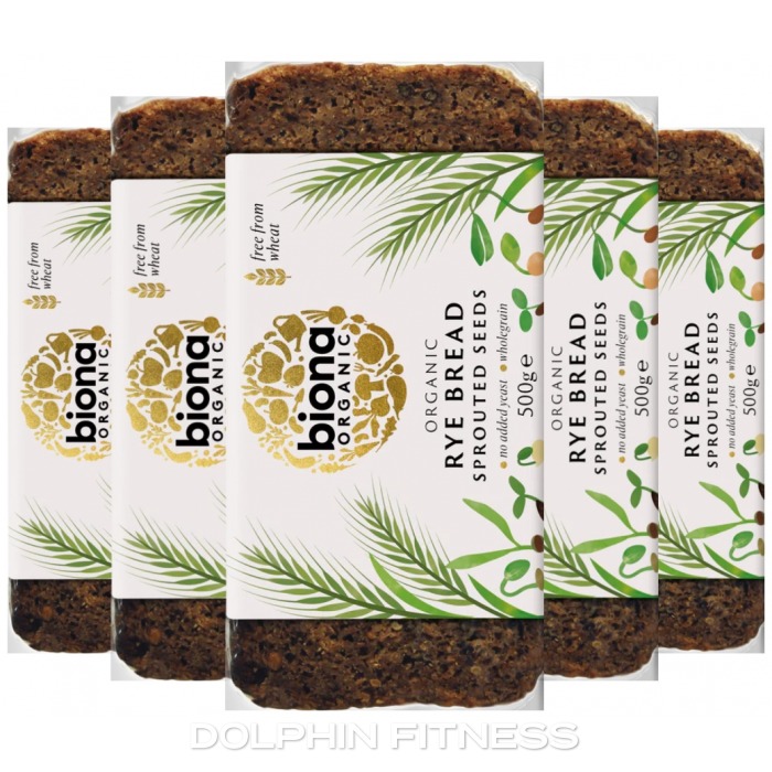 Biona Organic Rye Bread with Sprouted Seeds 7 x 500g