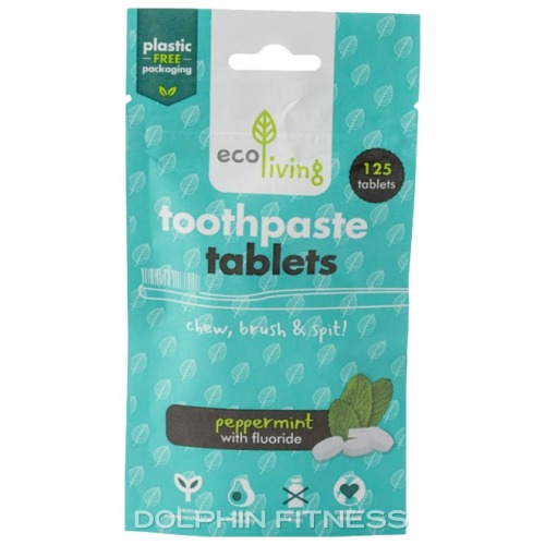 Ecoliving Toothpaste Tablets with Fluoride 125 Tablets