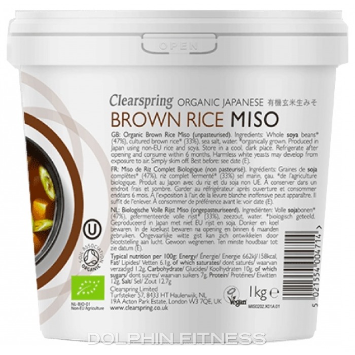 Clearspring Organic Japanese Brown Rice Miso 1 x 1 kg