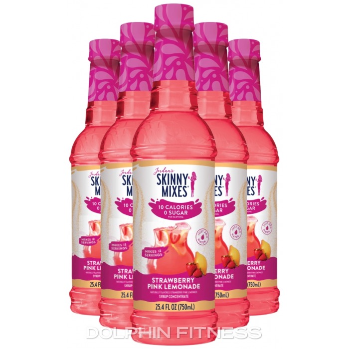 Jordan's Skinny Syrups Strawberry Pink Lemonade 6 x 750 ml