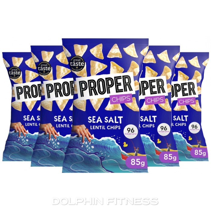 Proper Properchips Sea Salt Lentil Chips 8 x 85g