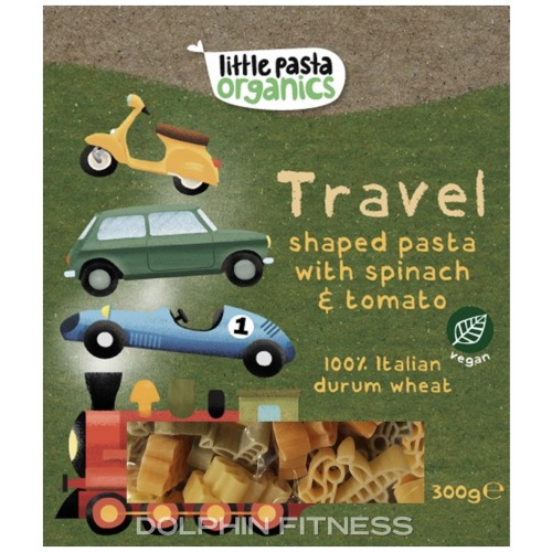 Little Pasta Organics Travel Shaped Pasta Spinach & Tomato 1 x 300g