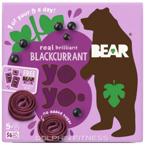 Bear Yoyo's Blackcurrant Fruit Rolls 1 x 5 x 20g