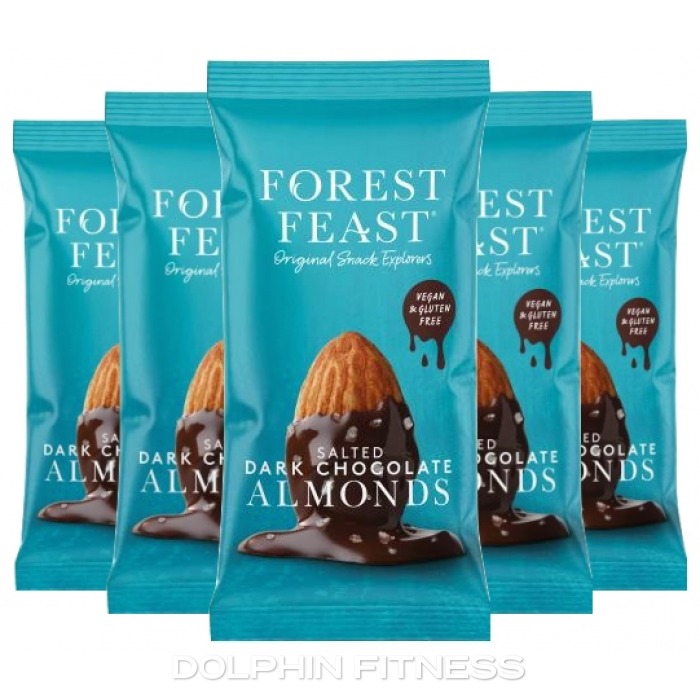Forest Feast Salted Dark Chocolate Almonds 12 x 40g