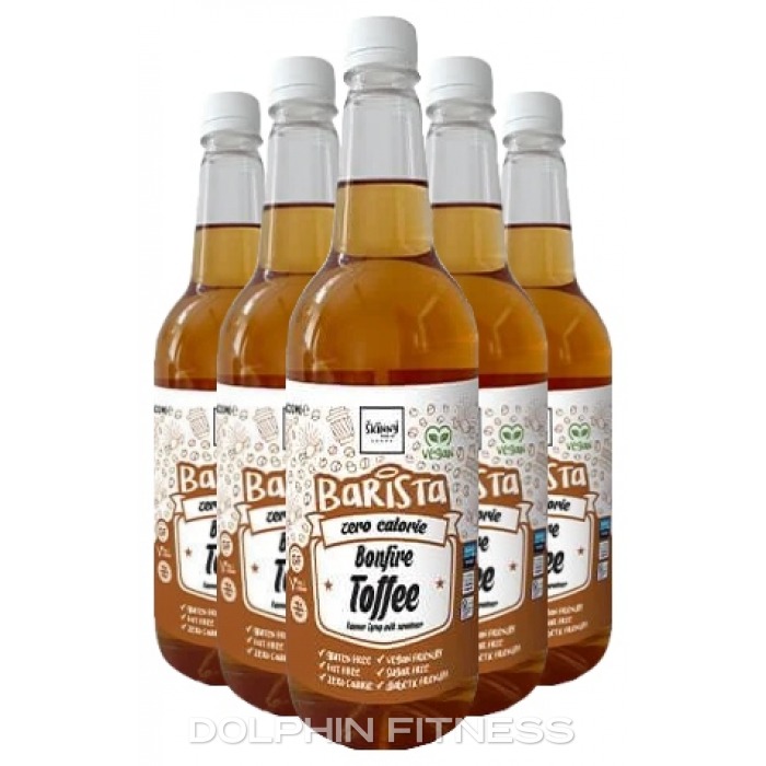 The Skinny Food Co Barista Bonfire Toffee Coffee Syrup 6 x 1L