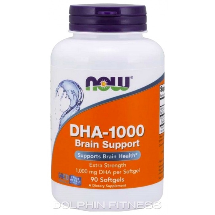 NOW Extra Strength DHA-1000 Brain Support 90 Softgels
