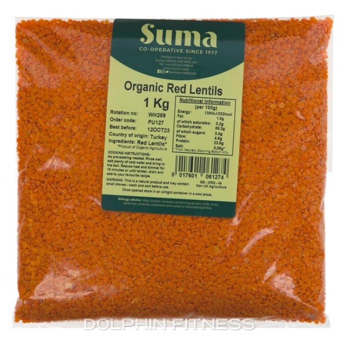 Suma Organic Red Lentils 1 kg