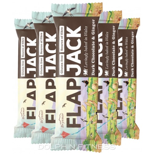 Brynmor Dark Chocolate & Ginger Flapjack 20 x 80g