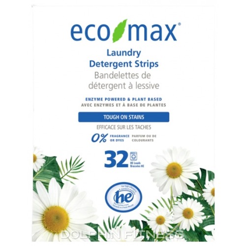 Eco Max Fragrance Free Laundry Detergent Strips 32 Loads