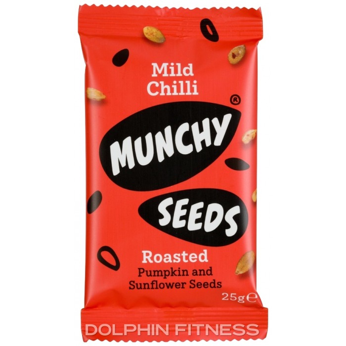 Munchy Seeds Mild Chilli Roasted Pumpkin and Sunflower Seeds 1 x 25g