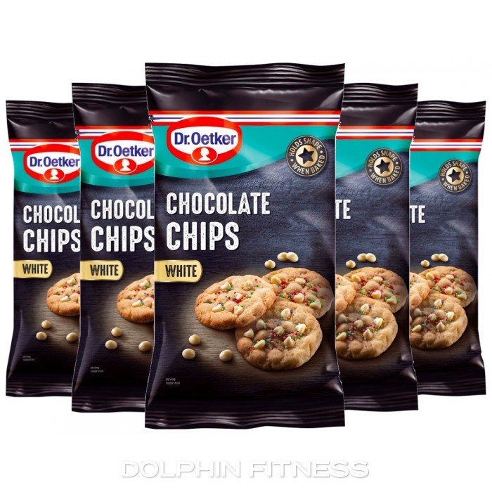 Dr. Oetker White Chocolate Chips 9 x 100g