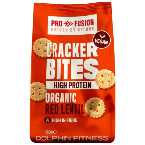 Profusion Organic High Protein Red Lentil Cracker Bites 1 x 150g