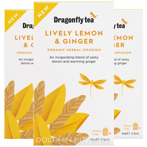 Dragonfly Tea Lively Lemon & Ginger 4 x 20 Teabags