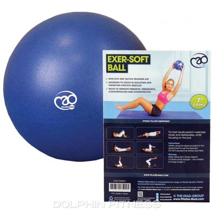 Fitness Mad Exer-Soft (Blue) Ball 7"
