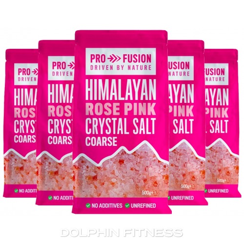 Profusion Himalayan Rose Pink Crystal Salt Coarse 8 x 500g