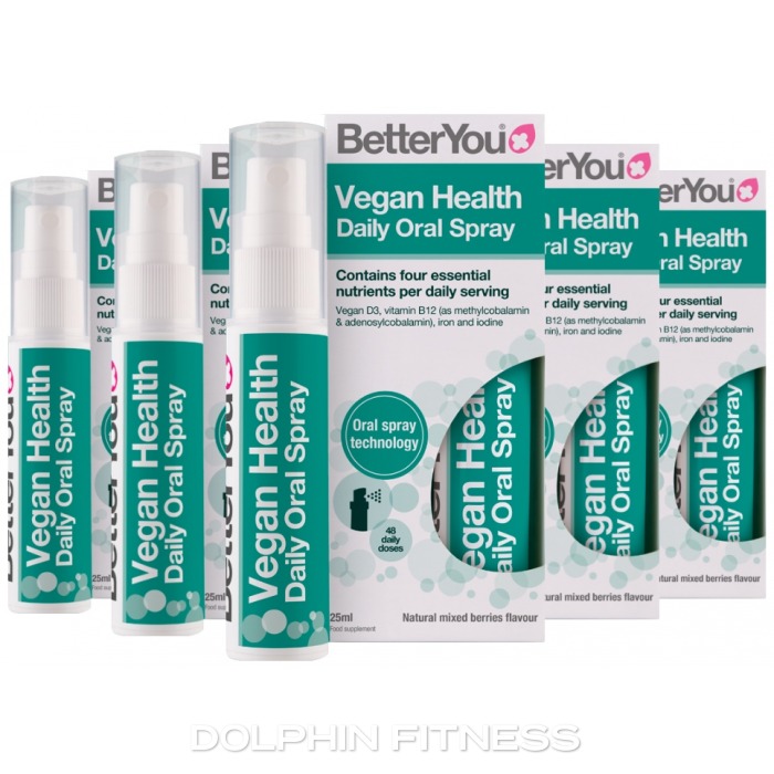 BetterYou Vegan Health Daily Oral Spray 6 x 25 ml