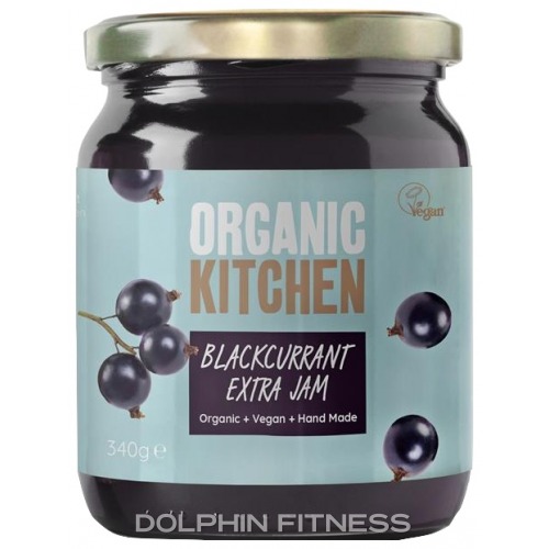 Organic Kitchen Blackcurrant Extra Fruit Jam 1 x 340g