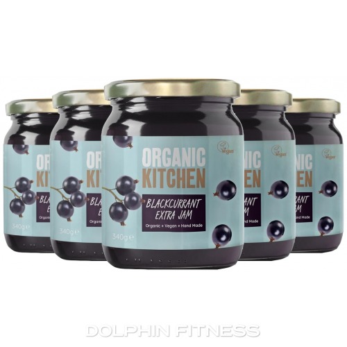 Organic Kitchen Blackcurrant Extra Fruit Jam 6 x 340g