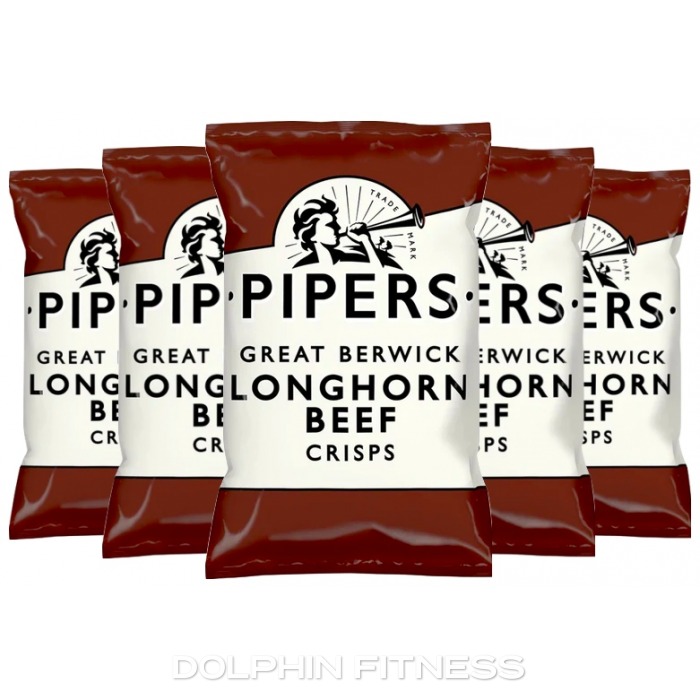 Pipers Great Berwick Longhorn Beef Crisps 24 x 40g