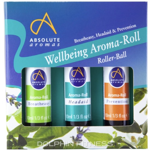 Absolute Aromas Wellbeing Aroma-Roll Kit Set of 3 x 10 ml