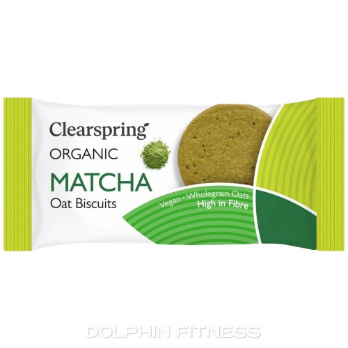 Clearspring Organic Matcha Oat Biscuits 1 x 40g