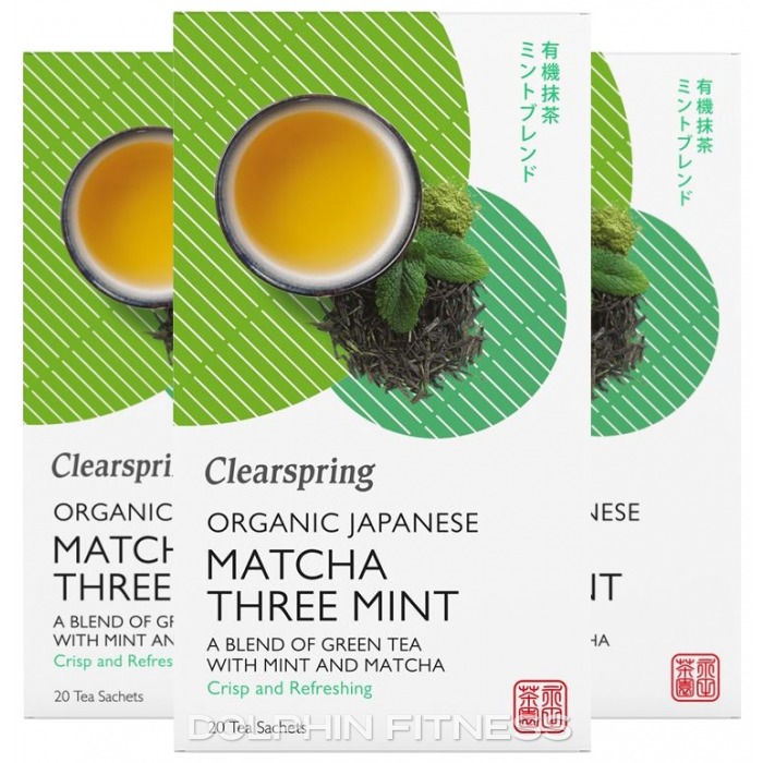 Clearspring Organic Japanese Matcha Three Mint 4 x 20 Teabags