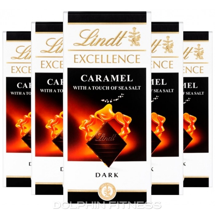 Lindt Excellence Dark Caramel & Sea Salt Chocolate 20 x 100g