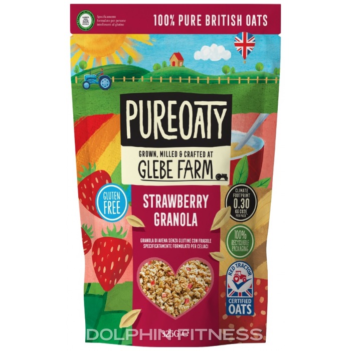 Glebe Farm Gluten Free Strawberry Oat Granola 1 x 325g