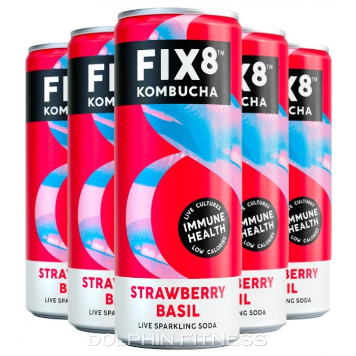 Fix8 Kombucha Strawberry Basil 12 x 250 ml