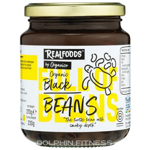 Realfoods by Organico Black Beans in Water 1 x 370g